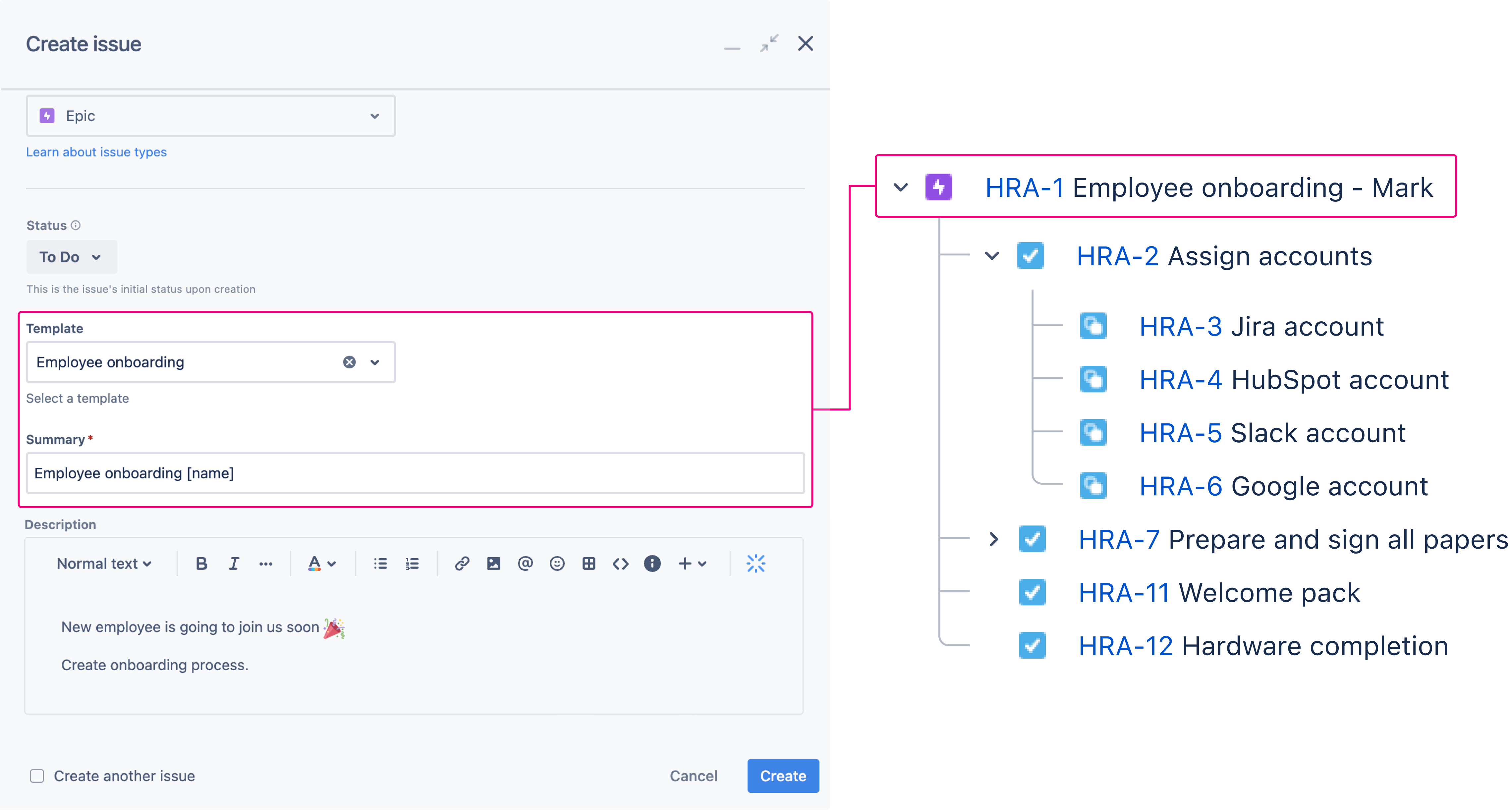 Issue Templates Agent for Jira Issue Templates Agent for Jira